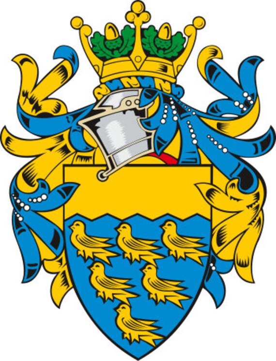 Coat Of Arms Of West Sussex Vector Svg File Etsy