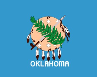 Oklahoma Flag Svg | Etsy
