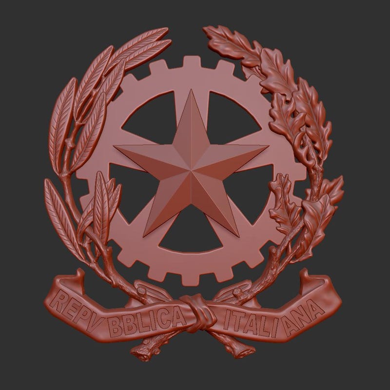 Italian 3d emblem - Etsy.de