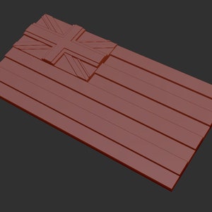 Hawaii Flag Stl 3d Model Relief Element, CNC Router Engraver, CNC Files ...