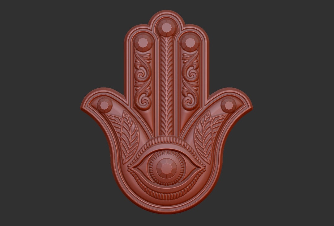 Hamsa Hand of Fatima Mary 3d Stl Model Relief Wall Decor CNC - Etsy