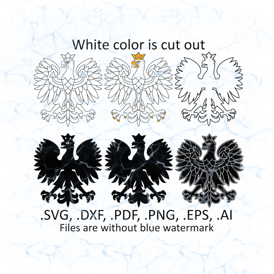 Poland Emblem (coat of Arms), Polish Eagle Svg Vector, Dxf, Pdf, Ai ...