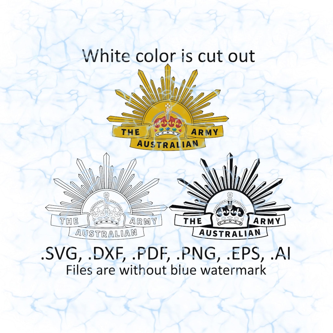 Australian Army Svg Vector, Dxf, Pdf, Ai, Eps, Png Files - Etsy Australia