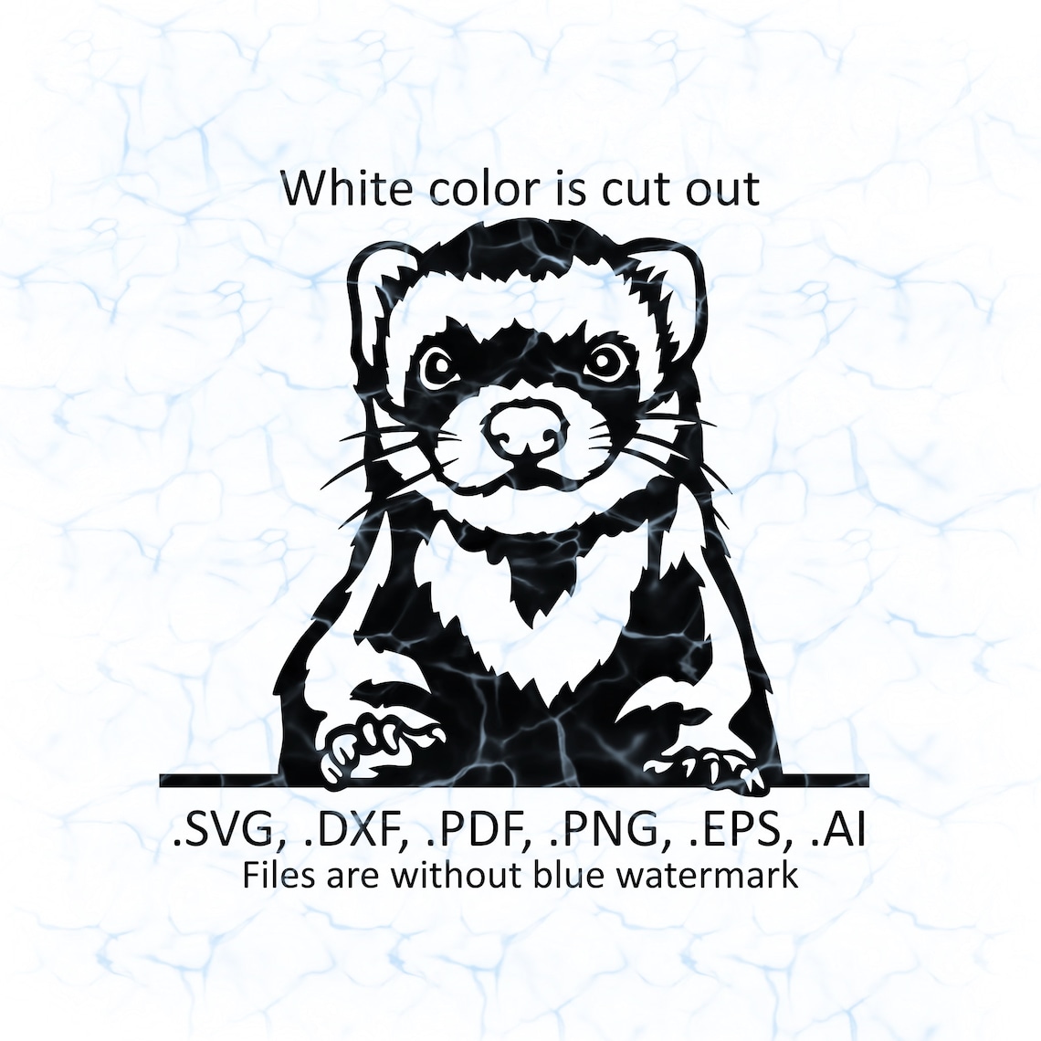 Ferret Svg Vector Weasel Peeking Logo Pdf Dxf Ai Eps Png - Etsy