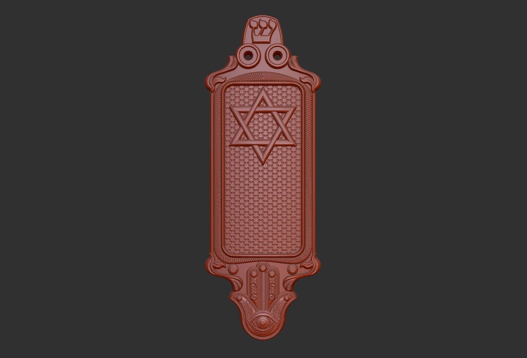 Mezuzah Jewish Israel 3d Stl Relief Model, CNC Router Engraver, CNC ...