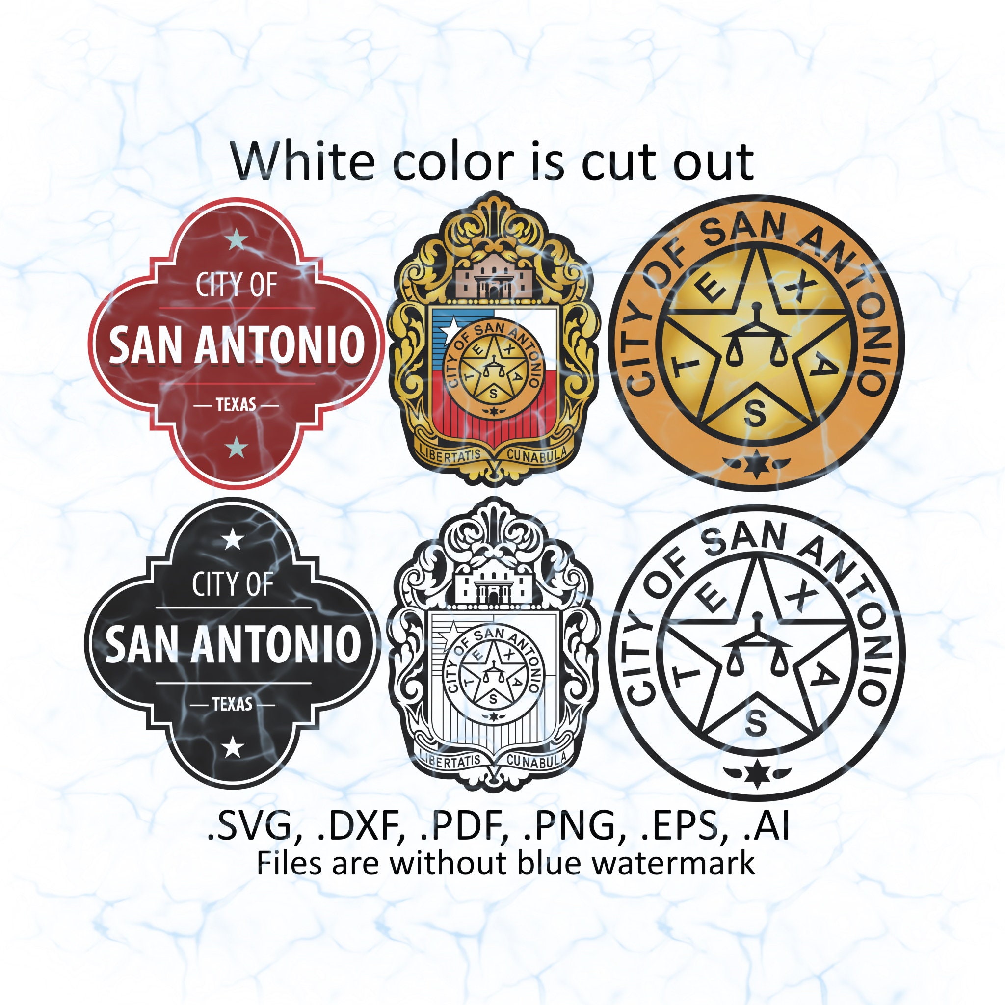 San Antonio Seal and Logo Vector Svg Files, Pdf, Dxf, Ai, Eps, Png ...