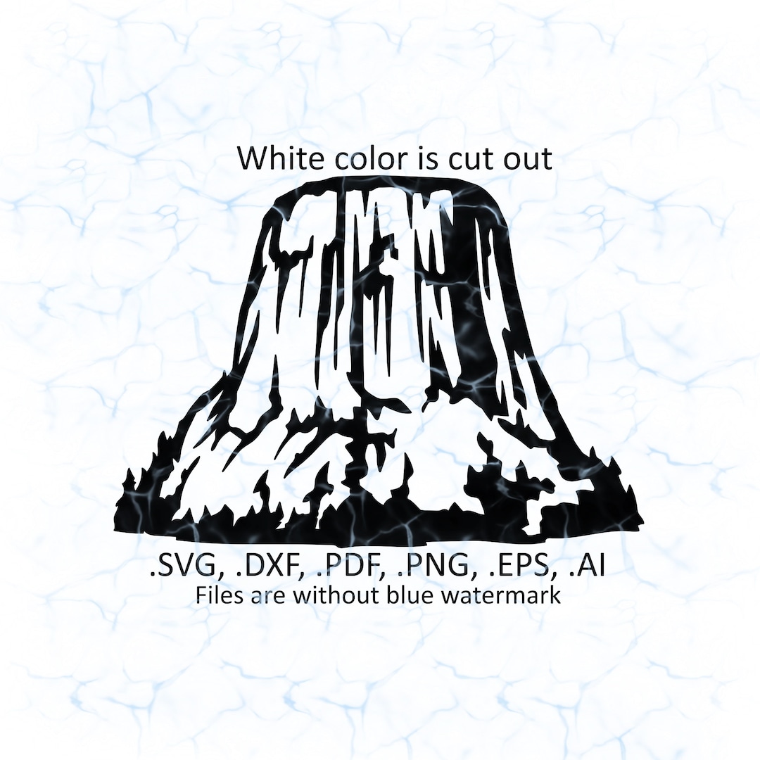 Devils Tower Svg Vector, Devils Tower Logo, Pdf, Dxf, Ai, Eps, Png ...