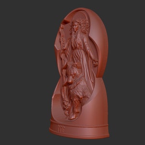 Hel Norse Pagan Goddess 3d Stl Model, CNC Router Engraver, CNC Files ...