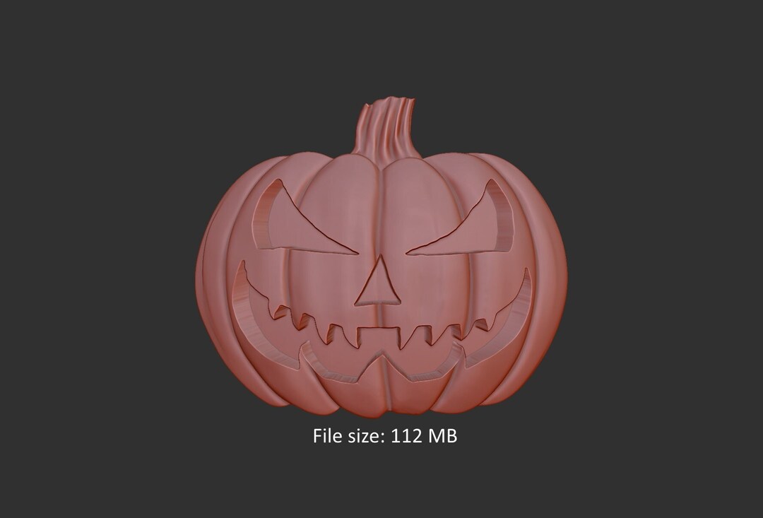 Halloween Pumpkin 3d Stl Model Relief Element, CNC Router Engraver, CNC ...