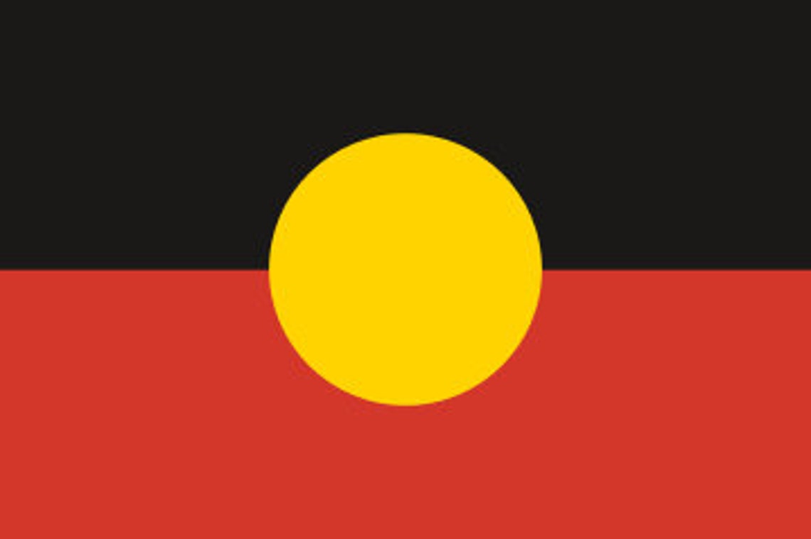 Australian Aboriginal flag vector svg file | Etsy