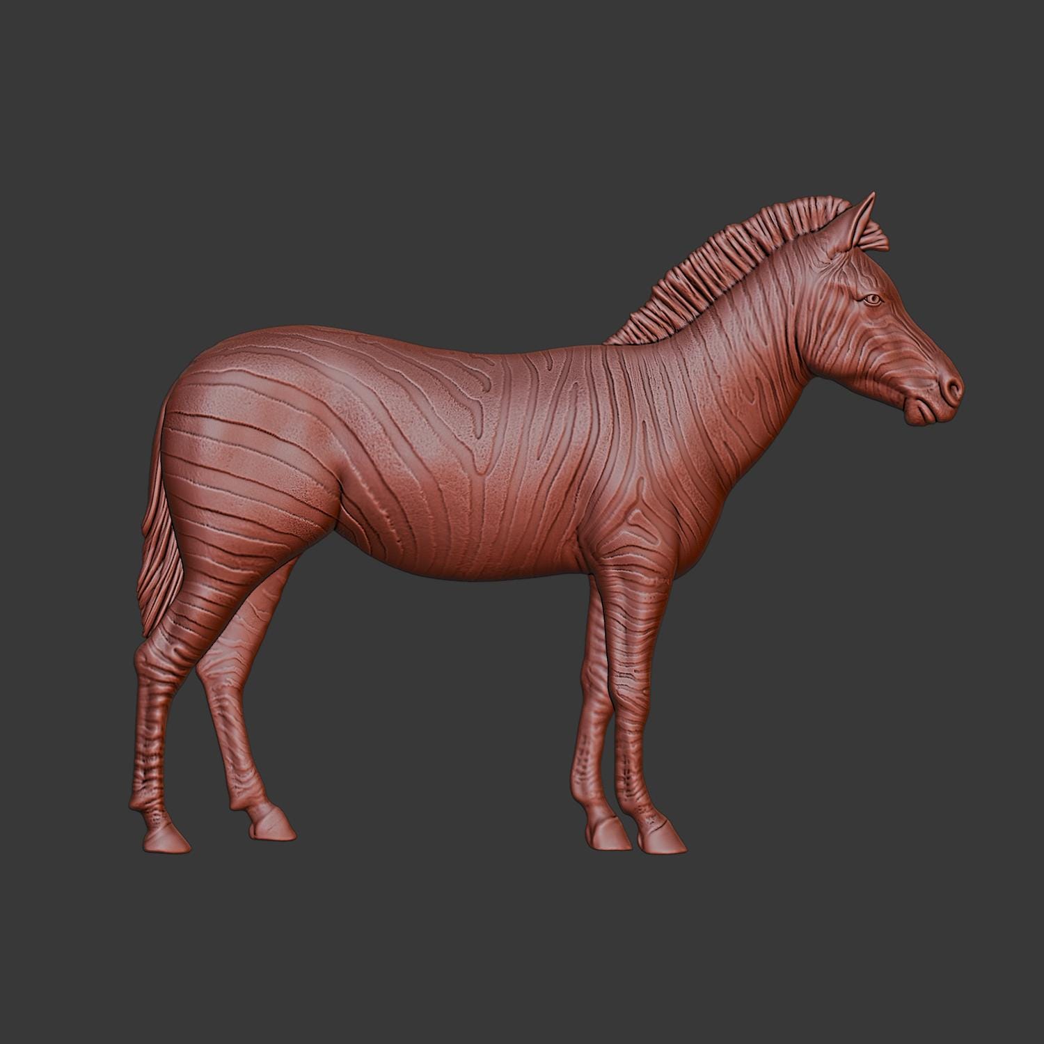 Zebra .stl 3d Model Relief Element, Cnc Files - Etsy