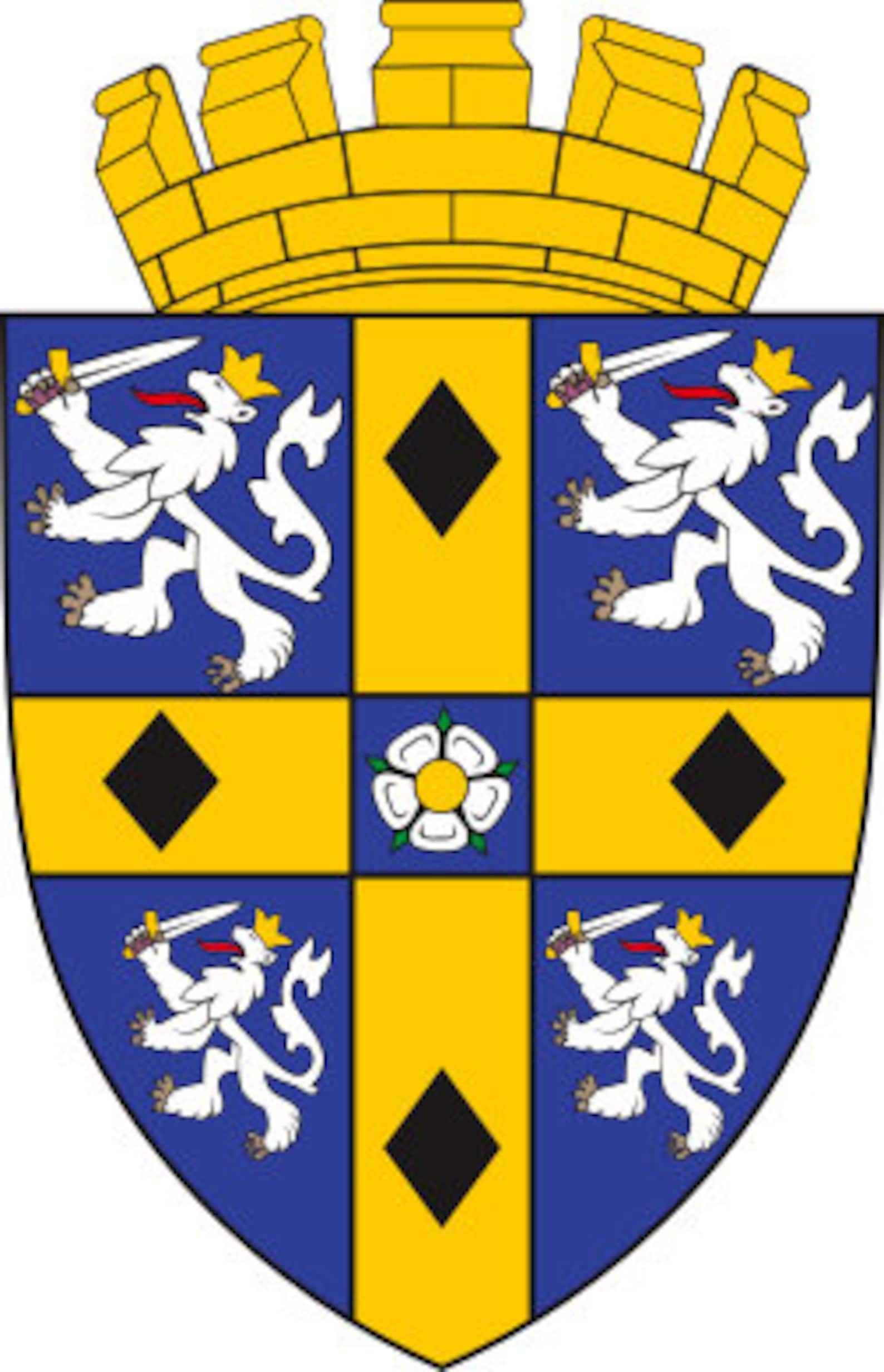 Coat of arms of Durham county UK vector svg file | Etsy