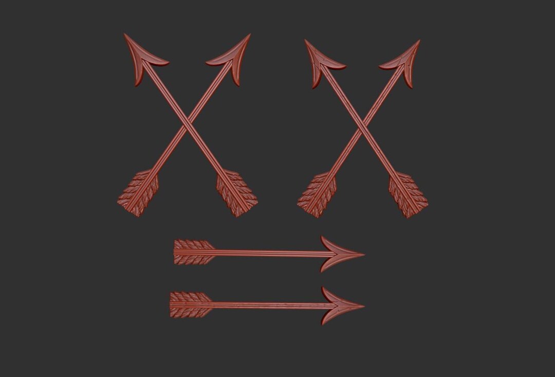 Arrows 3d Stl Model Relief Element, CNC Files - Etsy