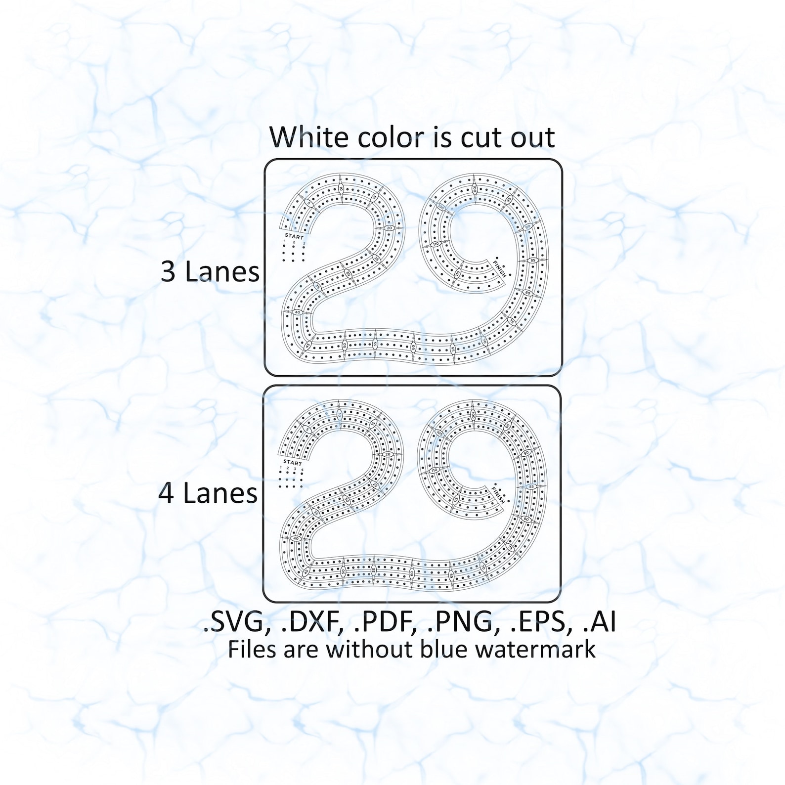 29 Twenty Nine Cribbage Board Game Svg Vector, Pdf, Dxf, Ai, Eps, Png ...