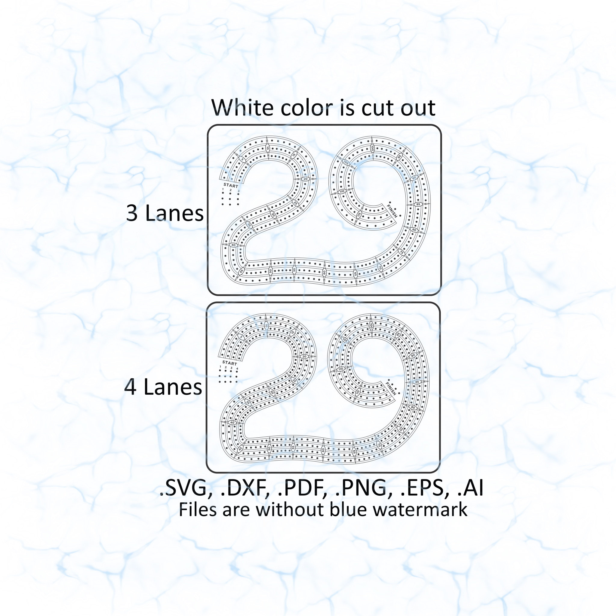 29 Twenty Nine Cribbage Board Game Svg Vector, Pdf, Dxf, Ai, Eps, Png ...