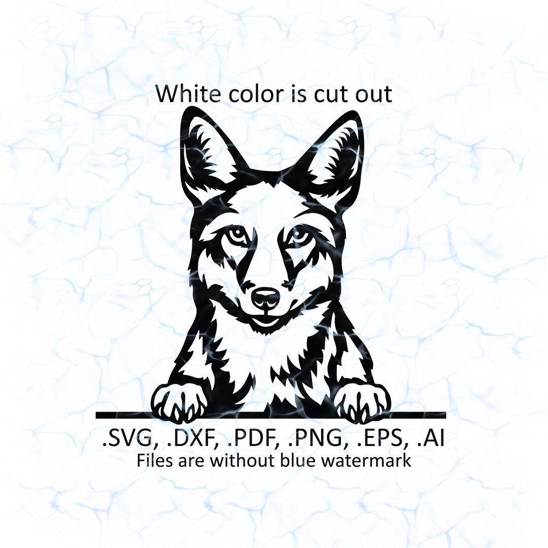 Coyote Svg Vector, Coyote Peeking Logo, Pdf, Dxf, Ai, Eps, Png Files - Etsy