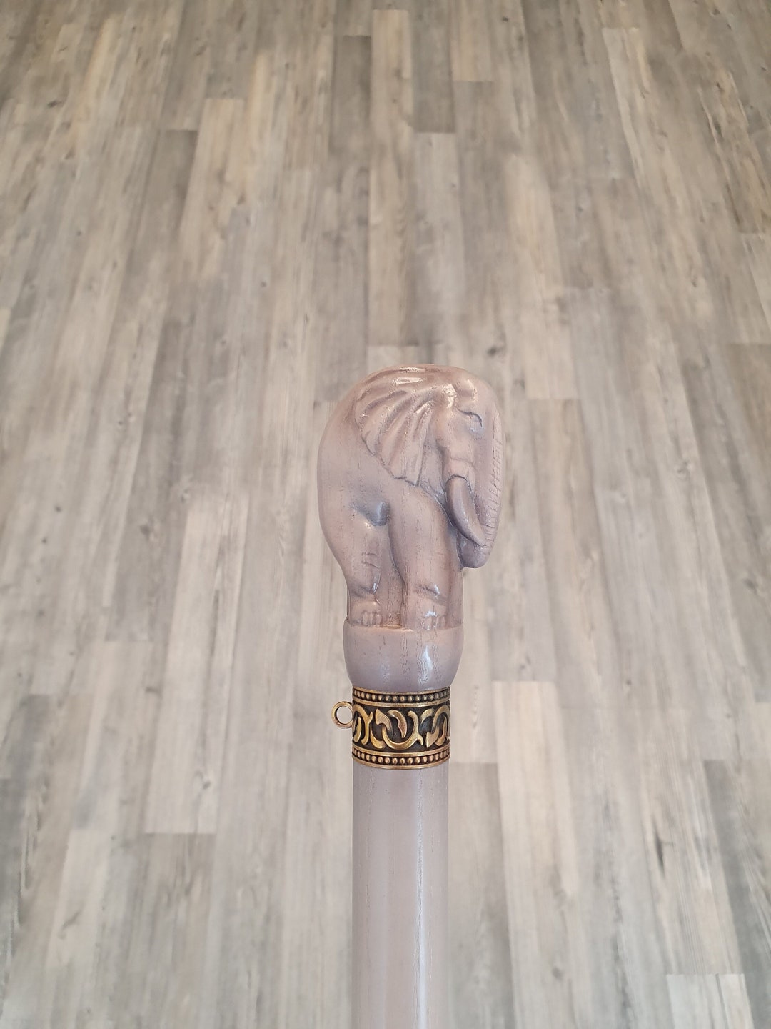 Elephant Walking Stick, Wood Carved Elephant Walking Cane - Etsy