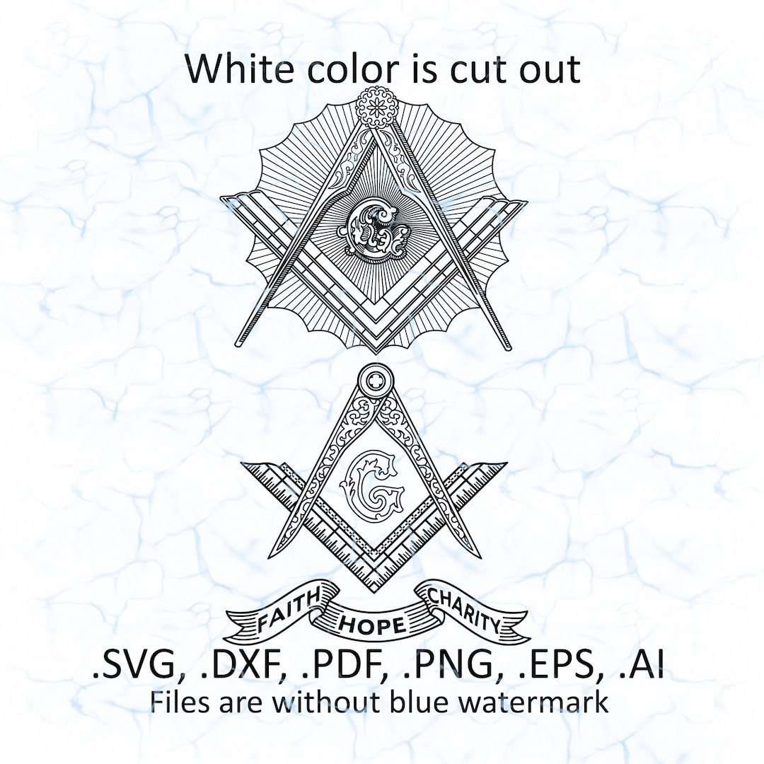 Freemason Svg Vector, Masonic, Mason Logo, Dxf, Pdf, Png, Ai, Eps ...