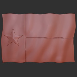 Texas Flag Stl 3d Model Relief Element, CNC Router Engraver, CNC Files ...