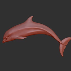 Dolphin Stl 3d Model Relief Element, CNC Router Engraver, CNC Files - Etsy