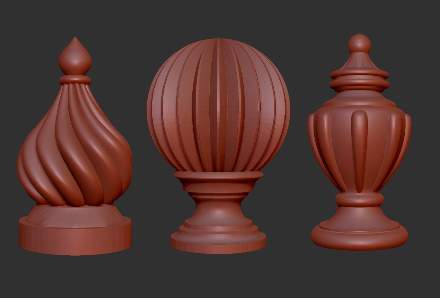 Knobs 3d Stl Models Set CNC Router Engraver Artcam Aspire - Etsy