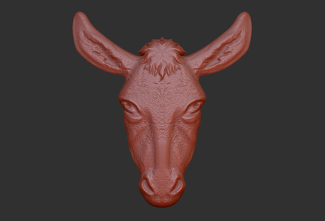 Donkey 3d Stl Relief Model, CNC Router Engraver, CNC Files - Etsy
