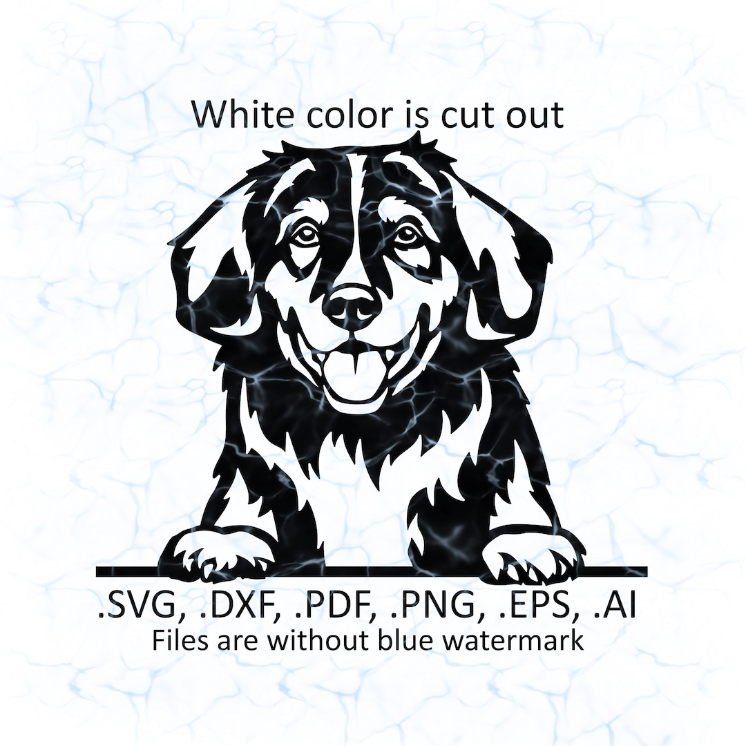 Toller Svg Vector, Toller Peeking Logo, Pdf, Dxf, Ai, Eps, Png Files - Etsy