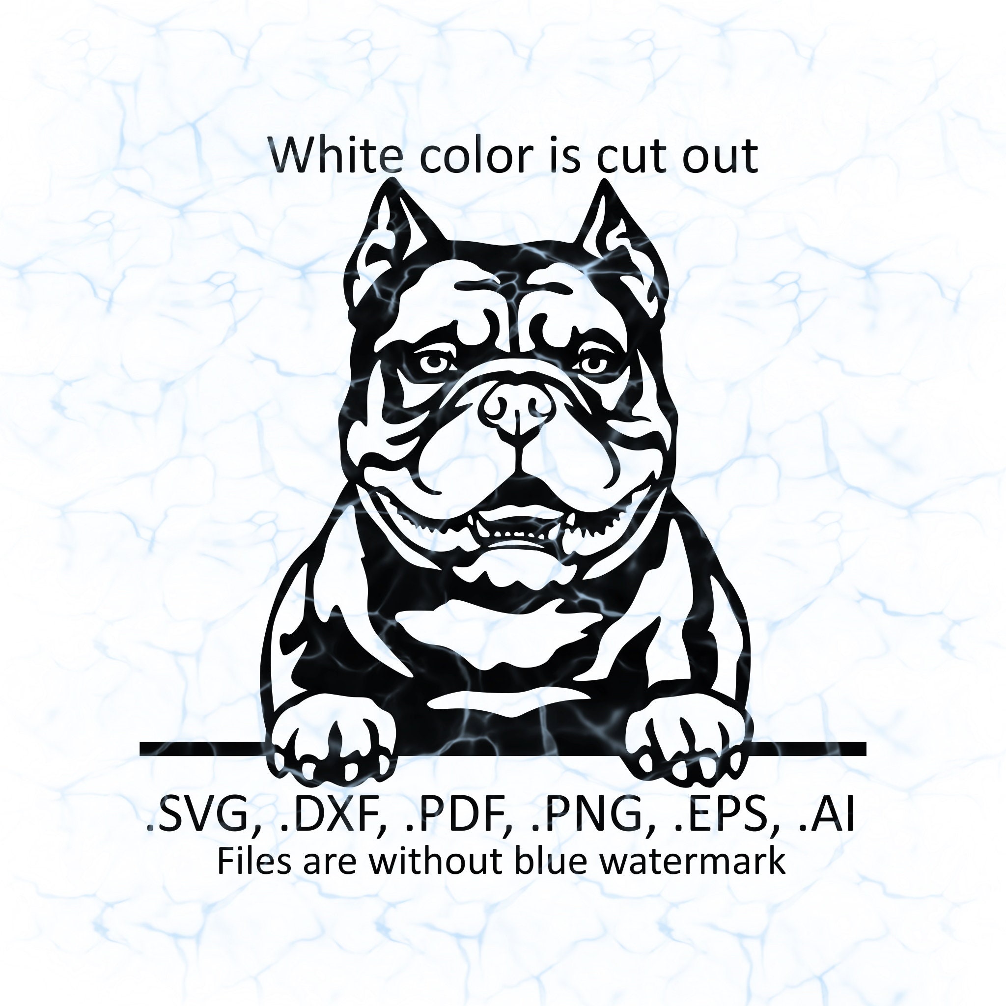 American Bully Svg Vector, American Bully Peeking Logo, Pdf, Dxf, Ai ...