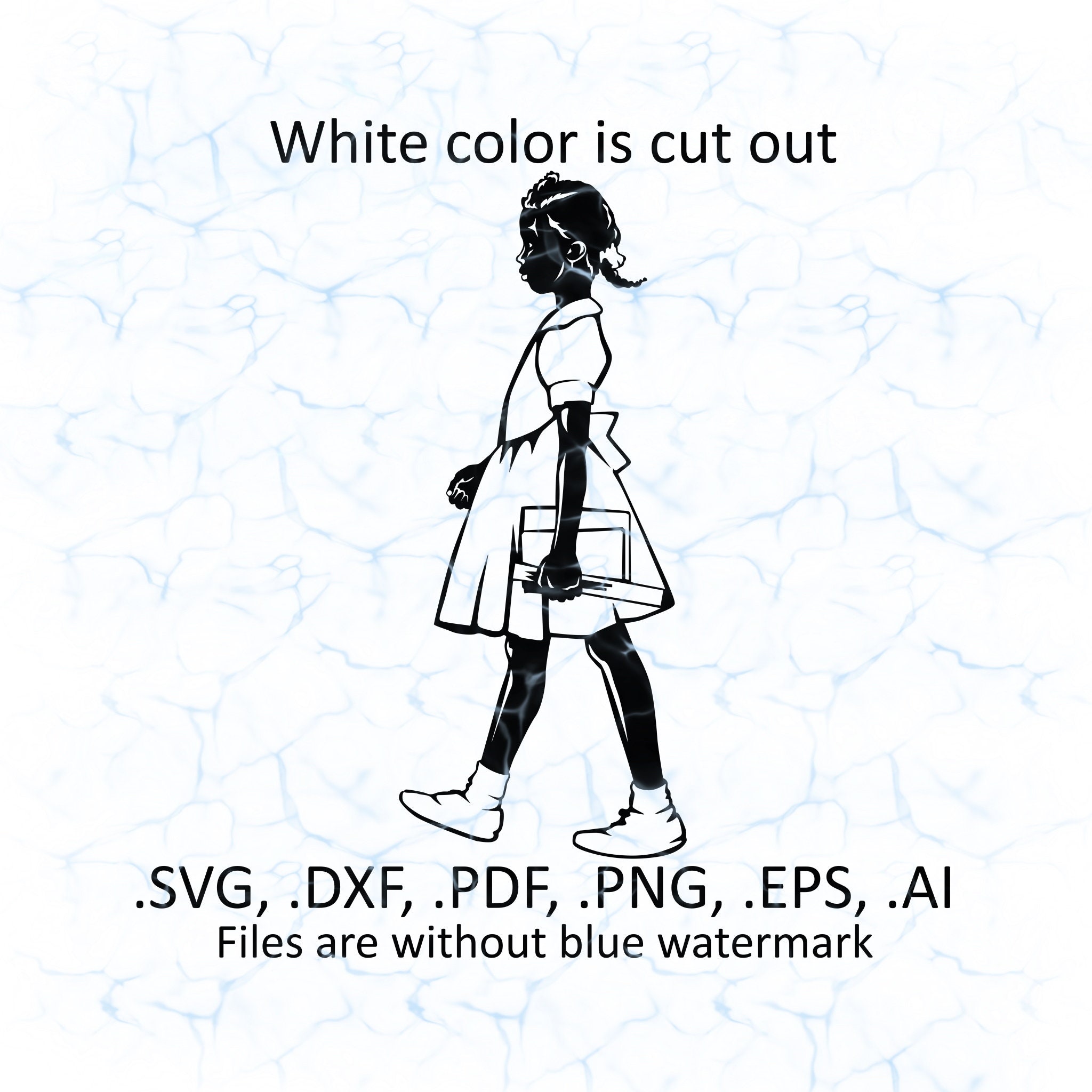 Ruby Bridges Svg Vector Files, Dxf, Pdf, Ai, Eps, Png - Etsy