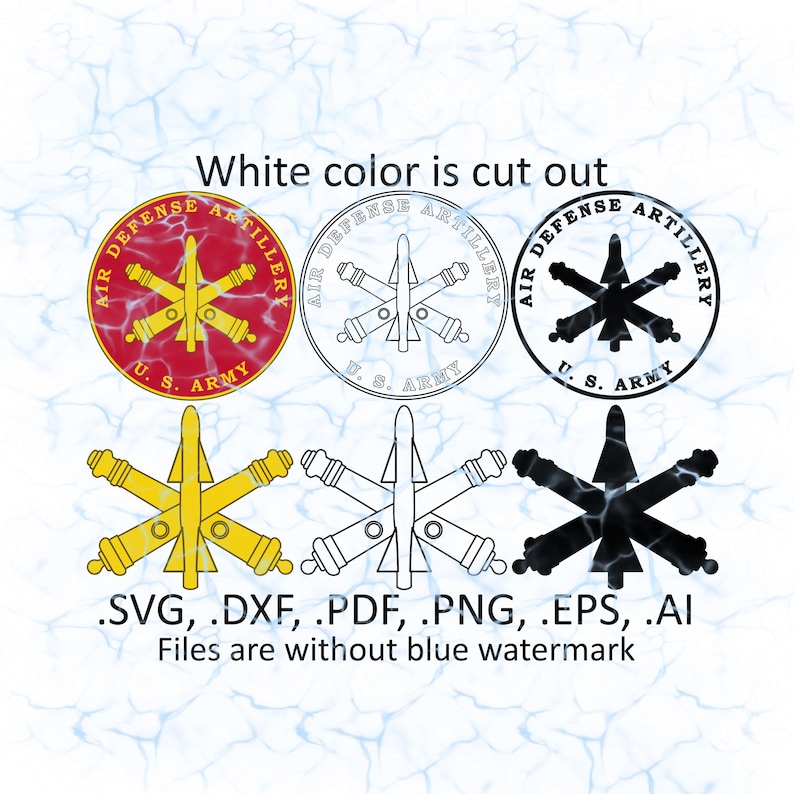 Air Defense Artillery Svg Vector Files, Dxf, Pdf, Ai, Eps, Png - Etsy