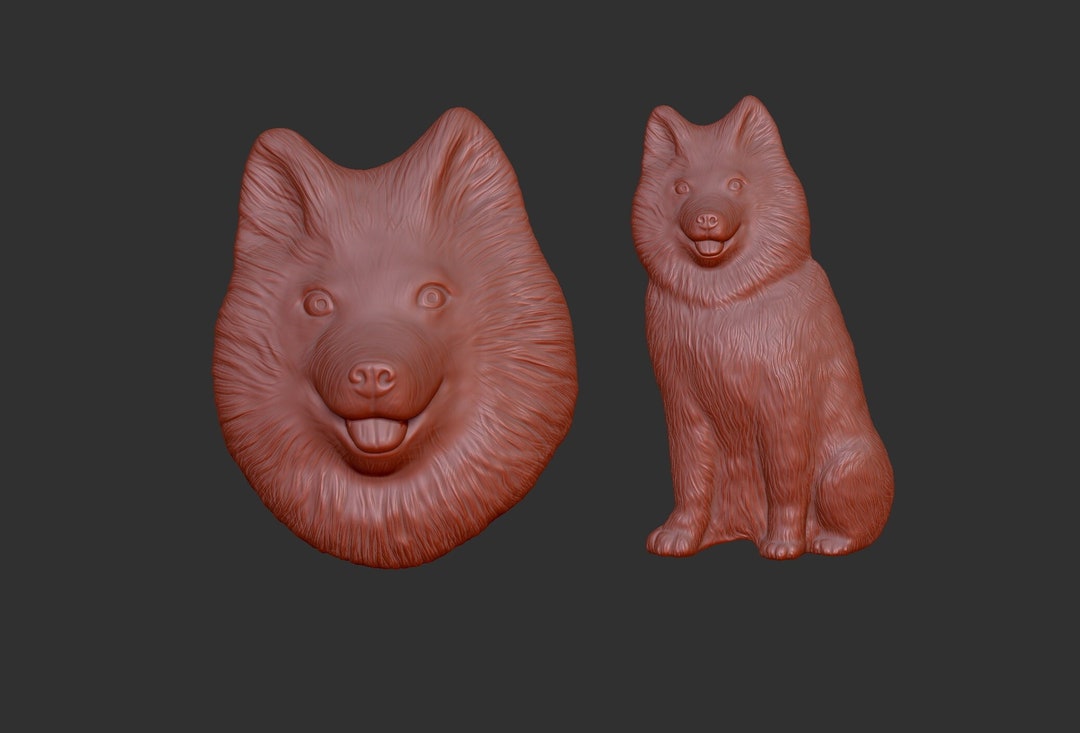 Samoyed 3d Stl Relief Model, CNC Router Engraver, CNC Files - Etsy