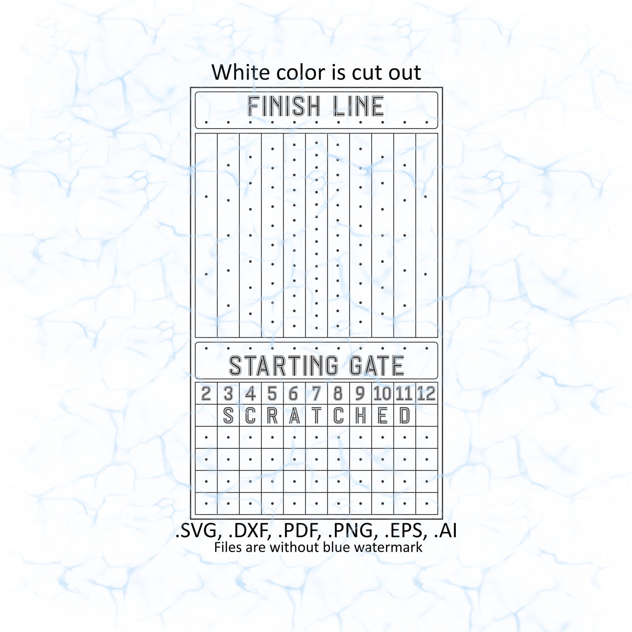 Horse Racing Board Game Svg Vector, Pdf, Dxf, Ai, Eps, Png Files - Etsy