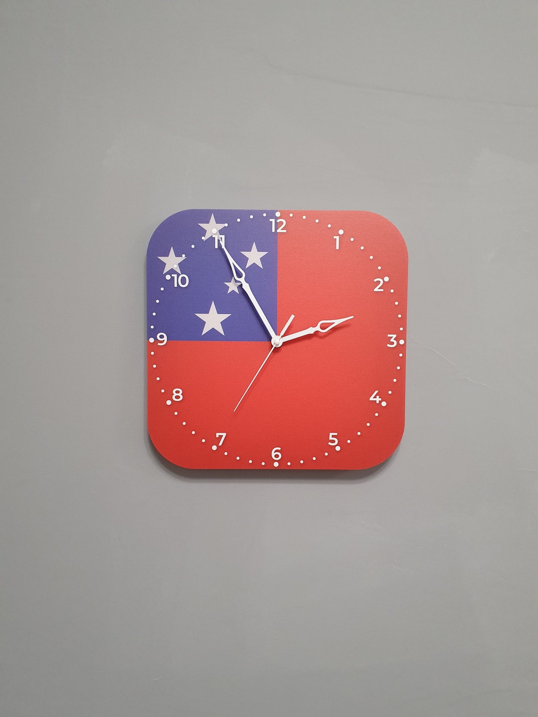 Samoan Flag Clock for Wall Samoan Wall Decor Samoan Gifts - Etsy Australia