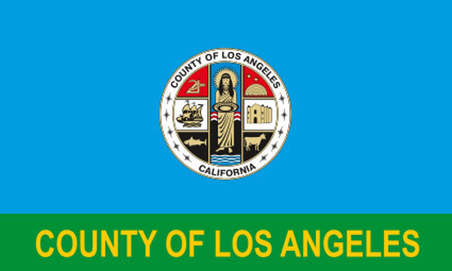Flag of Los Angeles County Vector Svg File | Etsy