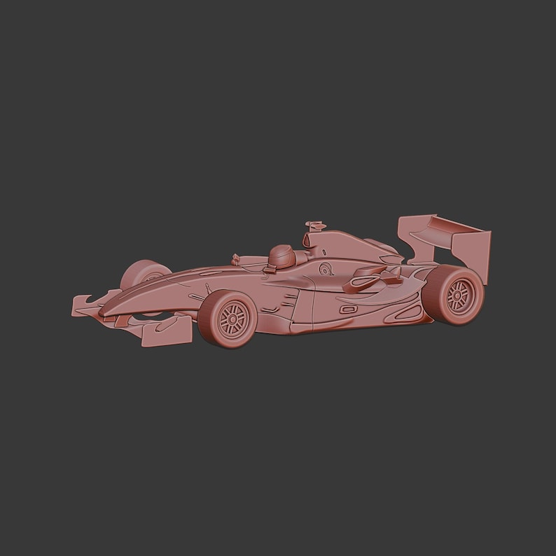 Formula Race Car, Open-wheel Car .stl 3d Model Relief Element, CNC ...
