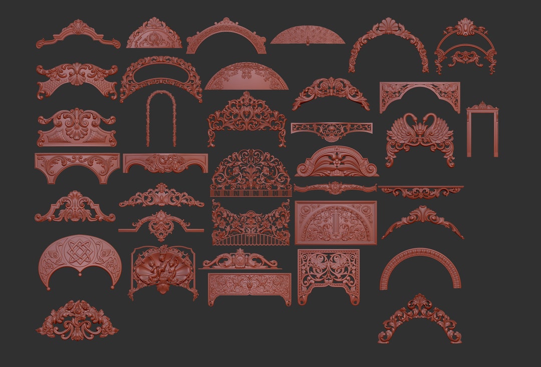 Arches 3d Stl Models Set, CNC Router Engraver, Artcam, Aspire, CNC ...