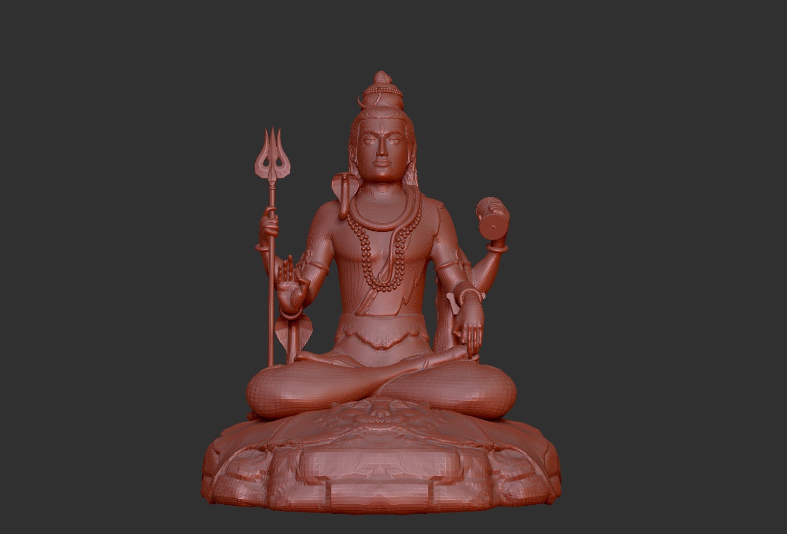Shiva 3d Stl File Model Sculpture Statuette Figurine - Etsy Hong Kong