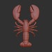 Lobster 3d Stl Model Relief Element, CNC Router Engraver, CNC Files - Etsy