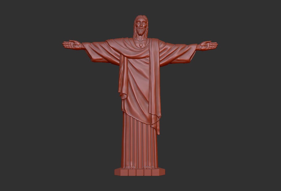 Christ the Redeemer .stl File, 3d Model Relief Element, CNC Files - Etsy