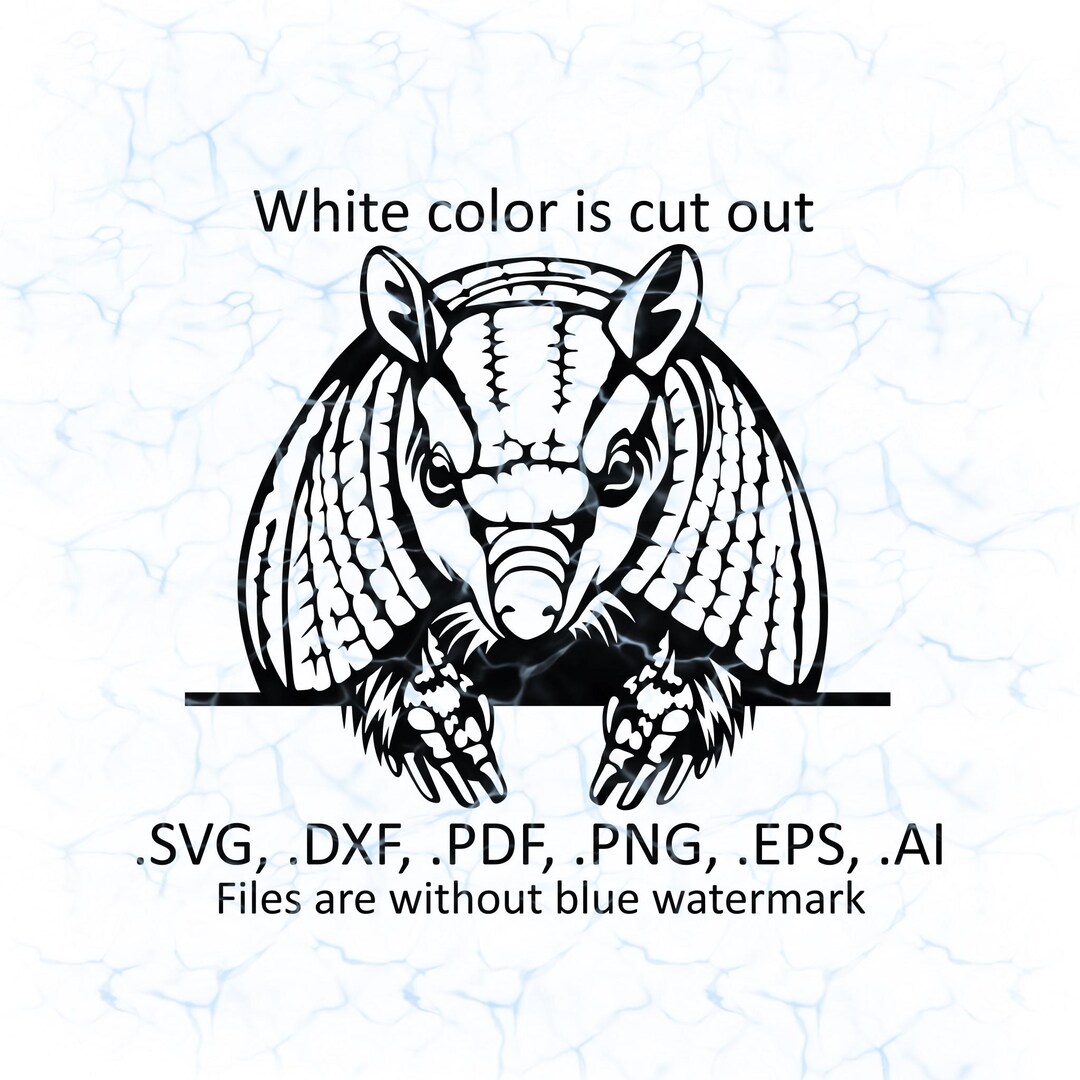 Armadillo Svg Vector, Armadillo Peeking Logo, Pdf, Dxf, Ai, Eps, Png ...