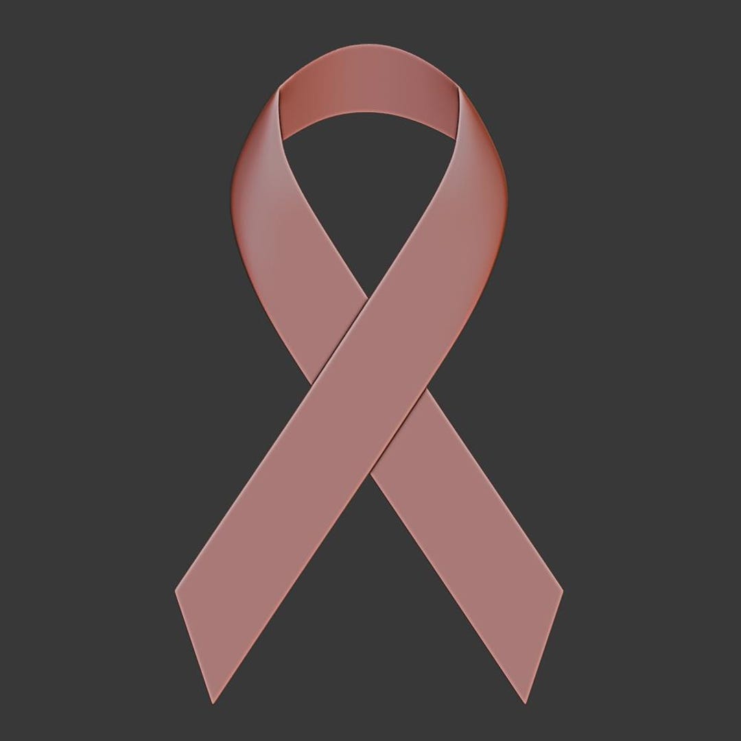 Cancer Ribbon .stl 3d Model Relief Element, Cnc Files - Etsy