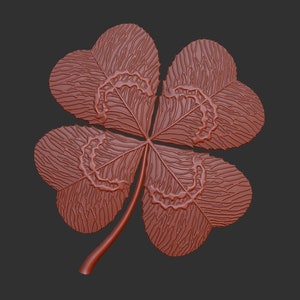 Clover Leaf 3d Stl Models, Relief Elements, CNC Router Engraver, CNC ...