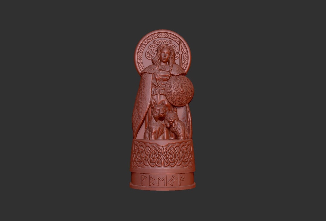 Freya Norse Pagan Goddess 3d Stl Relief Model, CNC Router Engraver, CNC ...