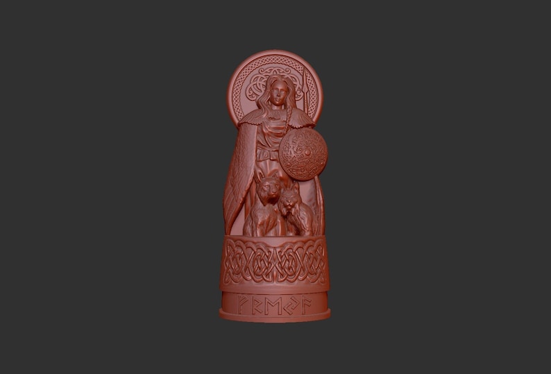 Freya Norse Pagan Goddess 3d Stl Relief Model, CNC Router Engraver, CNC ...