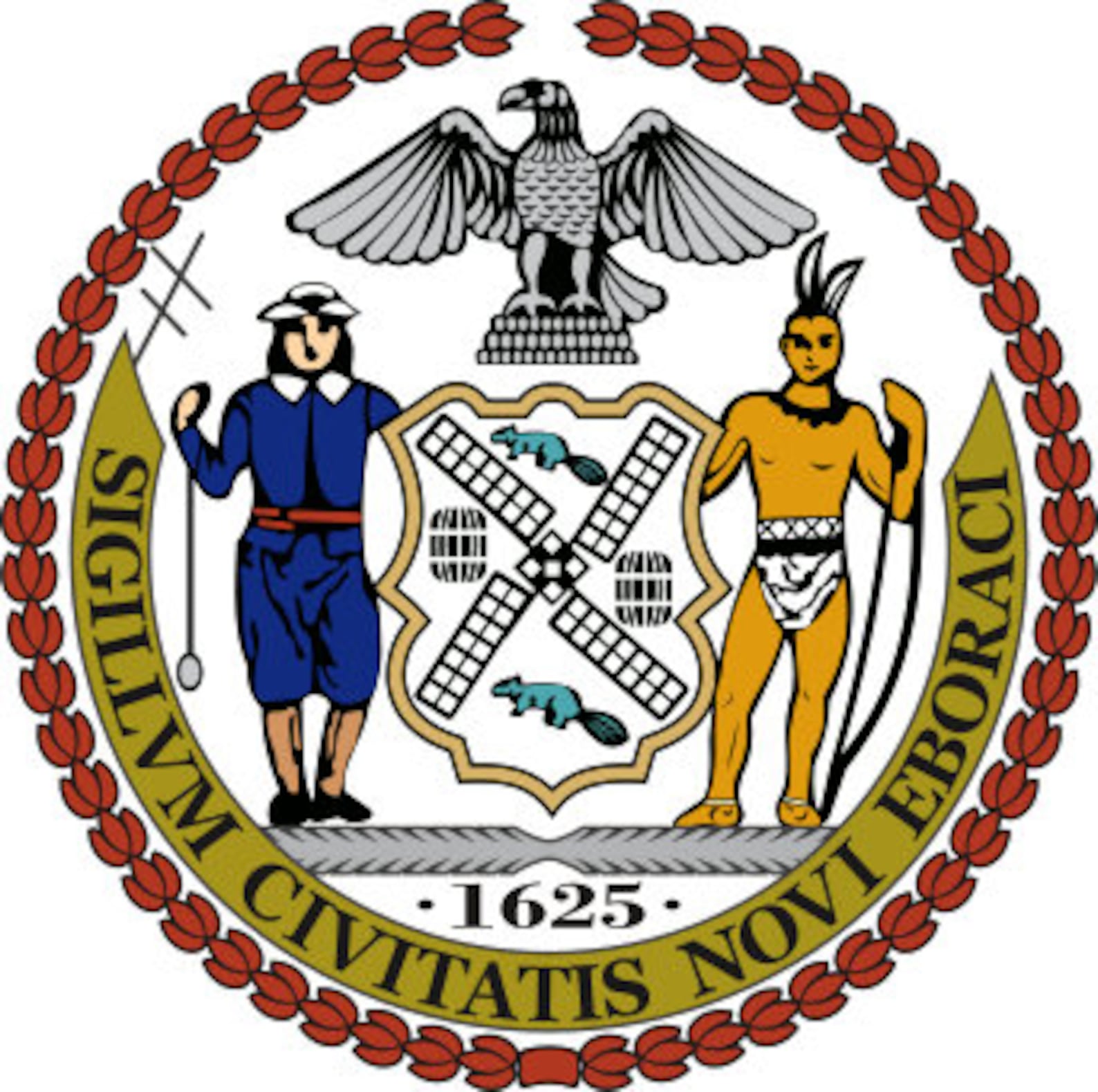 Seal of New York City vector svg file | Etsy