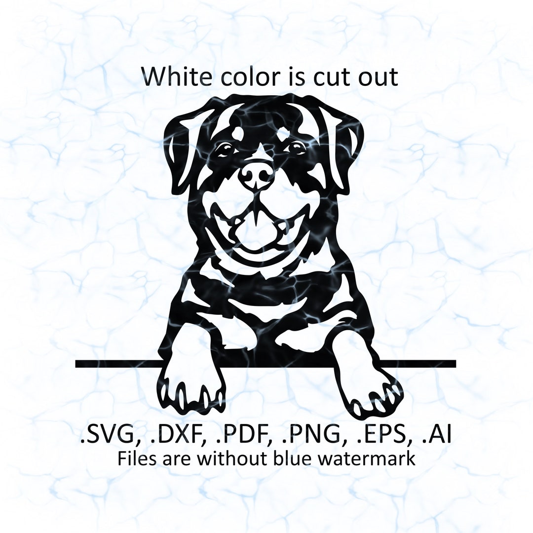 Rottweiler Svg Vector, Rottweiler Peeking Logo, Pdf, Dxf, Ai, Eps, Png ...