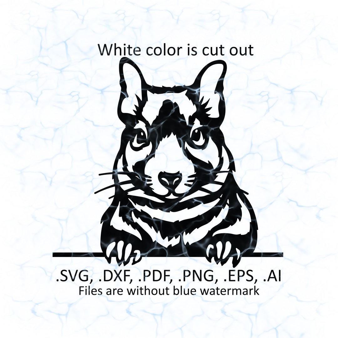 Degu Svg Vector, Degu Peeking Logo, Pdf, Dxf, Ai, Eps, Png Files - Etsy
