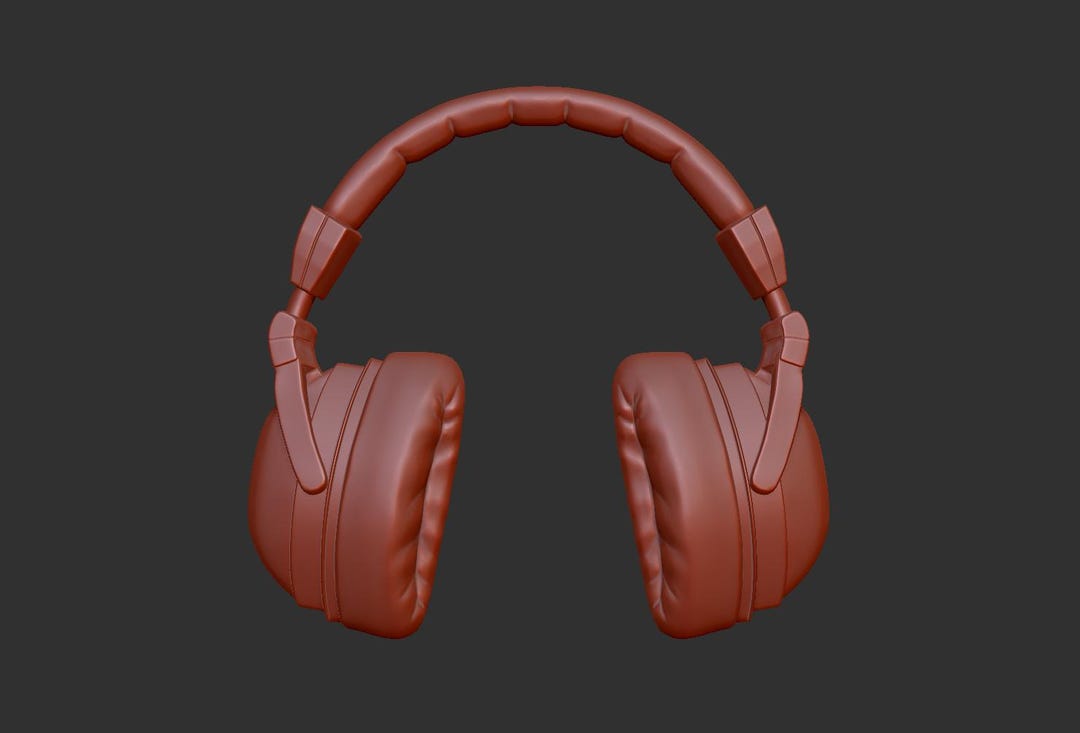 Headphones Stl 3d Model Relief Element, CNC Files - Etsy