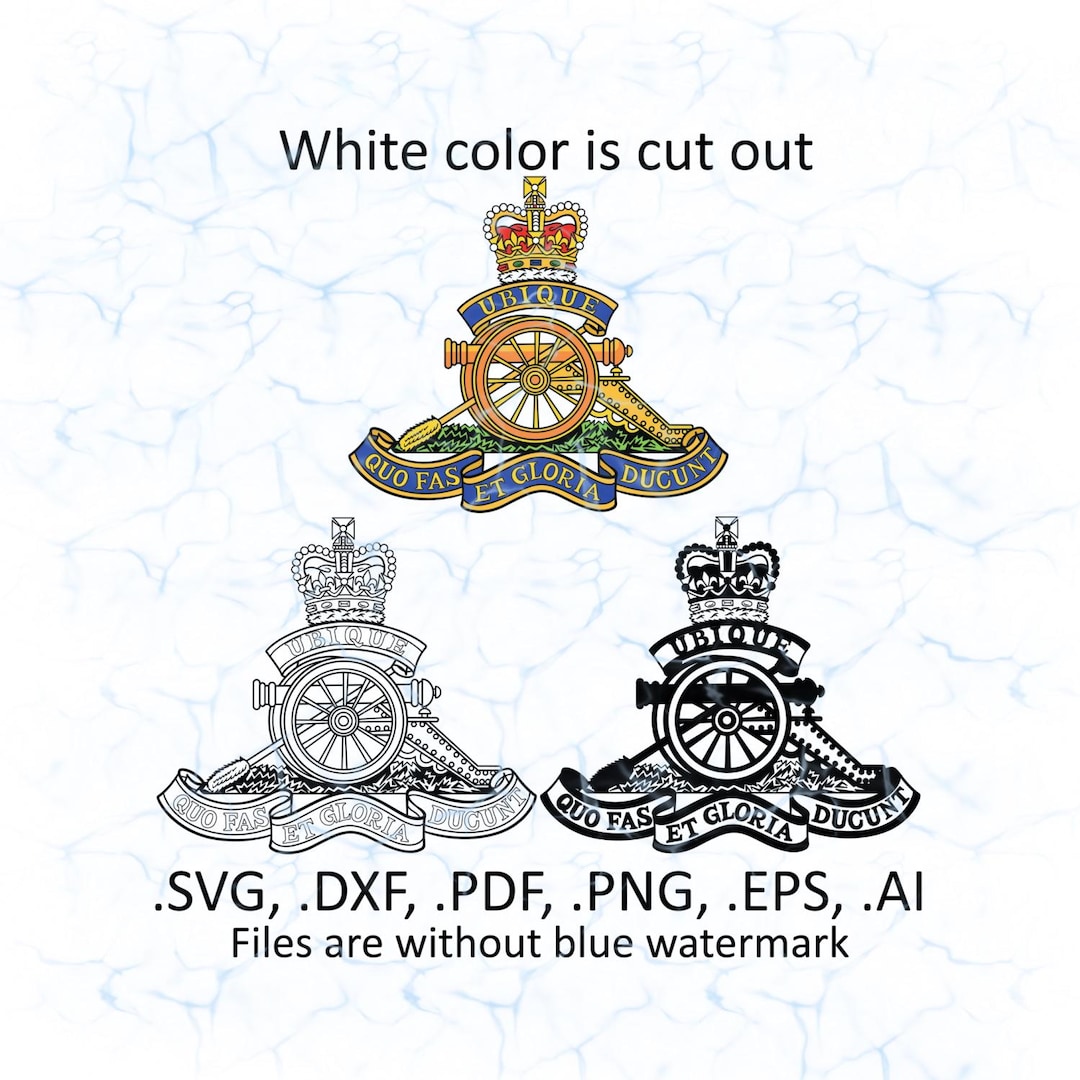 Royal Regiment of Canadian Artillery Svg Vector Files, Dxf, Pdf, Ai ...