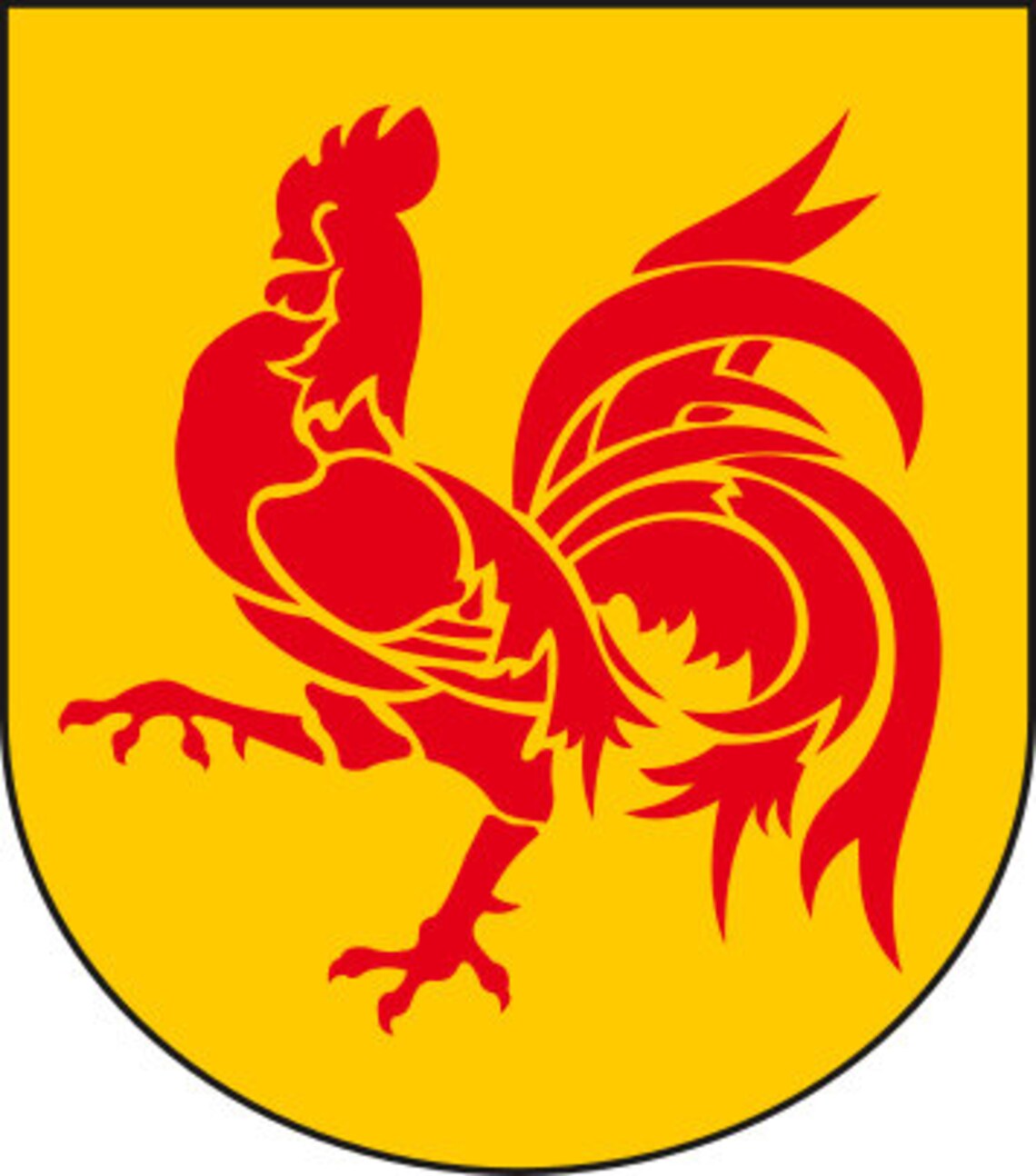 Coat of arms of Wallonia vector svg file | Etsy